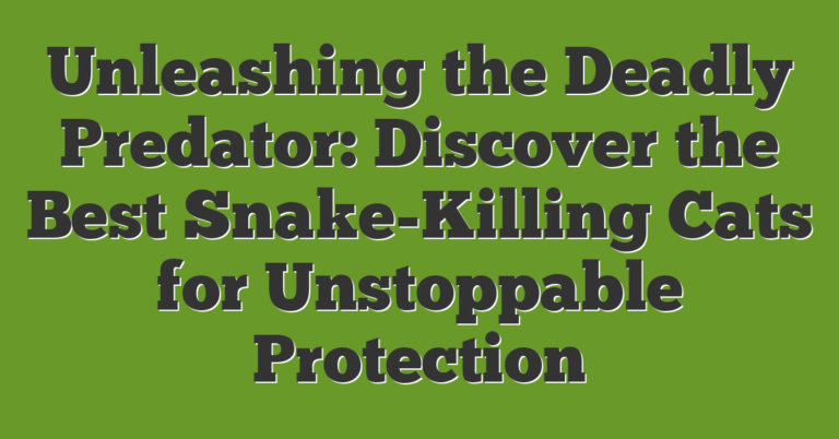 Unleashing The Deadly Predator: Discover The Best Snake-Killing Cats ...