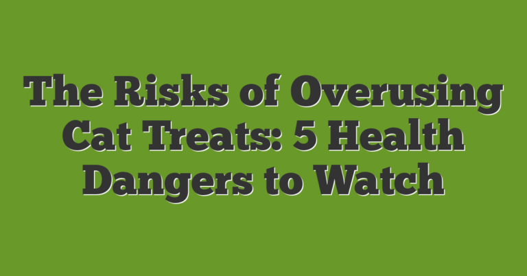 The Risks Of Overusing Cat Treats: 5 Health Dangers To Watch