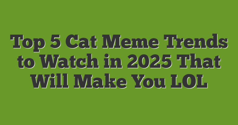Top 5 Cat Meme Trends To Watch In 2025 That Will Make You LOL
